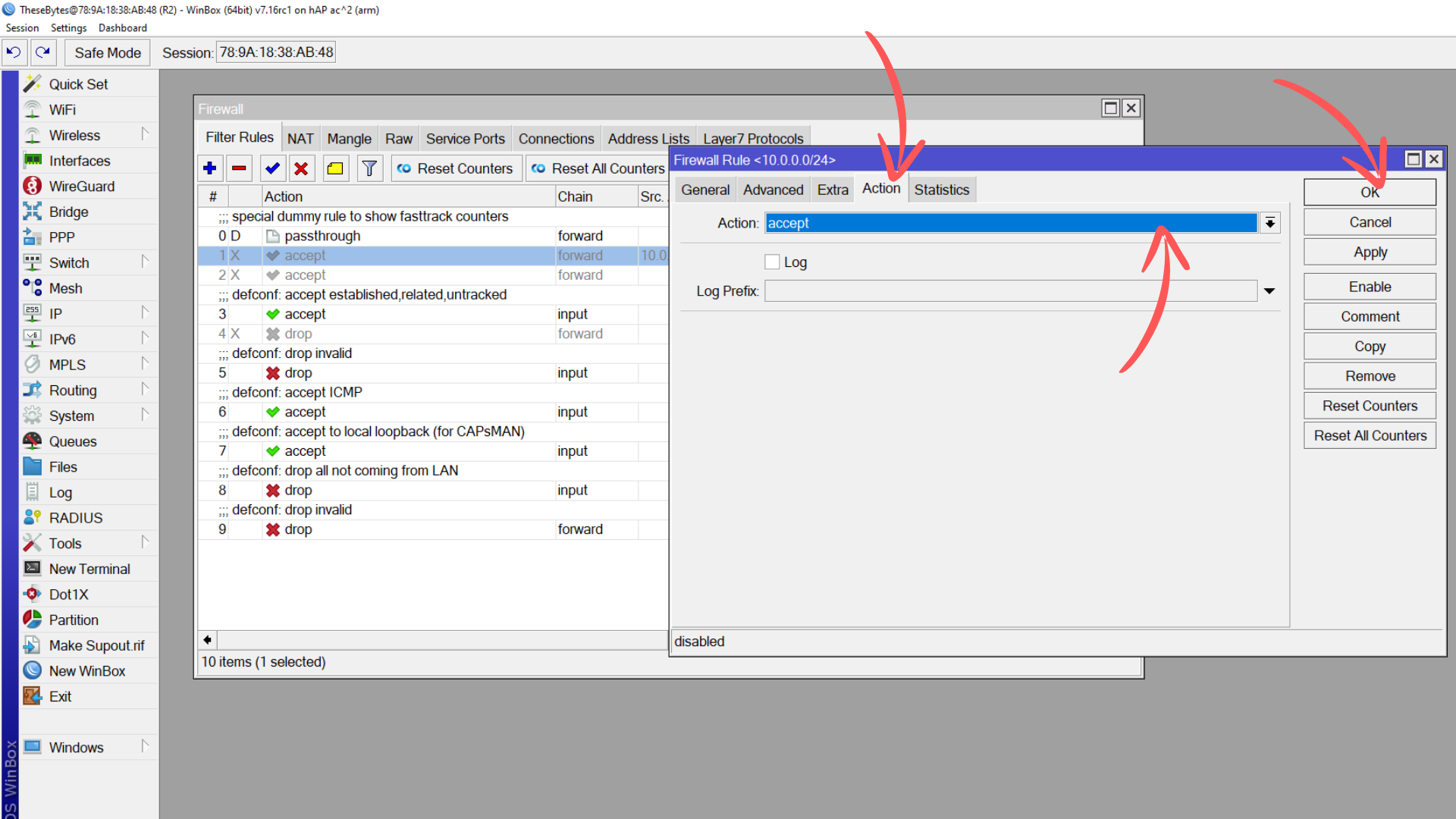 MikroTik: Block All Traffic Except Whitelisted IPs With Firewall ...