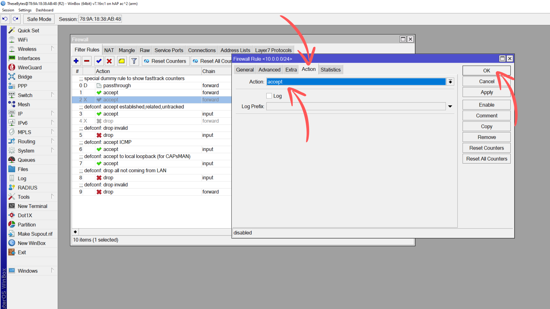 MikroTik: Block All Traffic Except Whitelisted IPs With Firewall ...