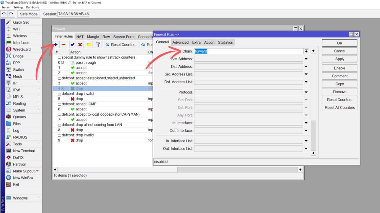 MikroTik: Block All Traffic Except Whitelisted IPs With Firewall ...
